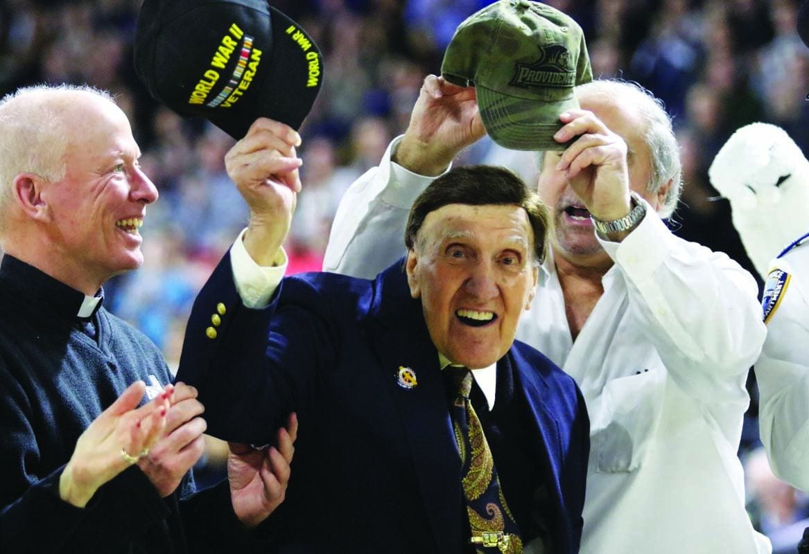 Ralph Paparella ’40 saluted at Friars’ game – PC News
